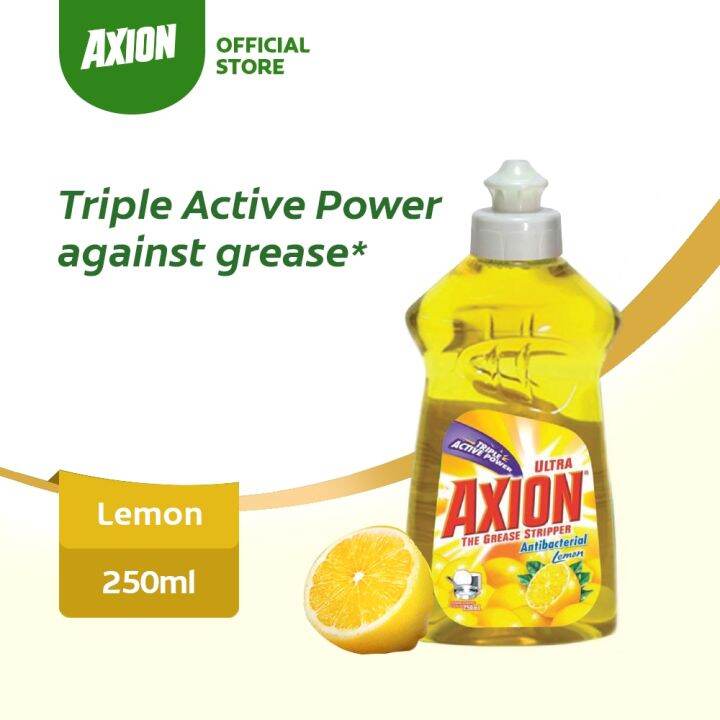 Axion Antibacterial Dishwashing Liquid Lemon 250ml | Lazada PH