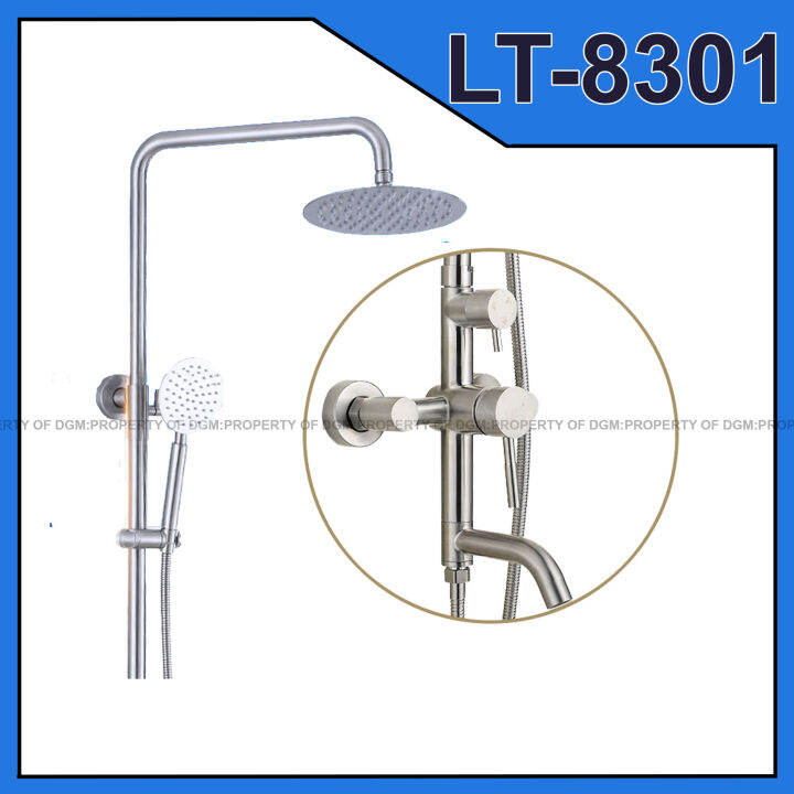 SUS 304 Stainless Shower Set Mixer Faucet Matte Design (LT-8301 ...