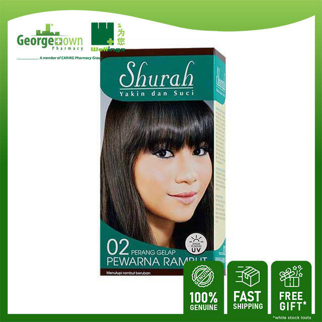 SHURAH PEWARNA RAMBUT 02-PERANG GELAP 40G | Lazada