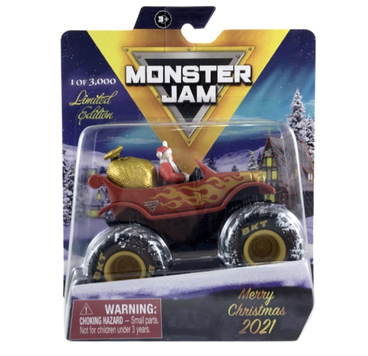 Monster Jam Limited Edition Merry Christmas Santa Truck Collector ...