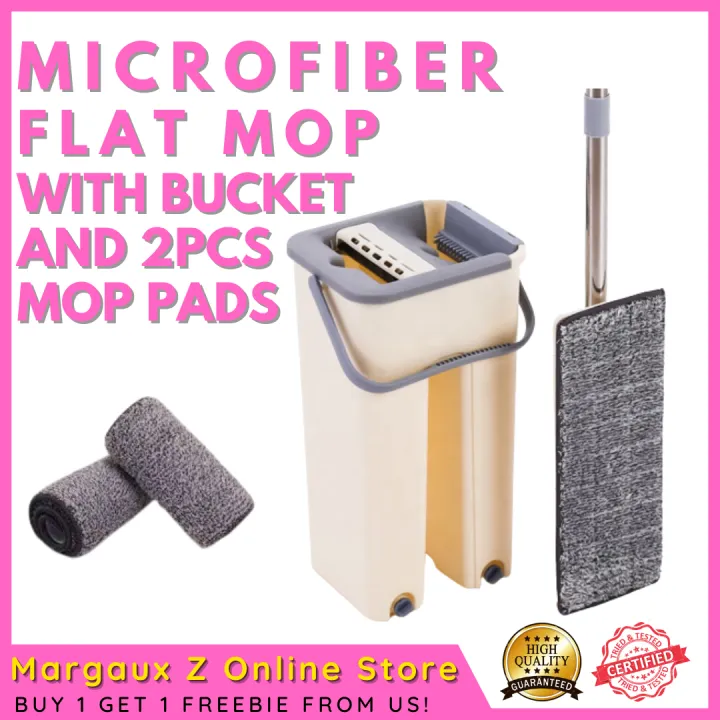 Margaux Os Authentic Microfiber Flat Mop with Cleaning Solution. Scratch Cleaning Mop Flat Mop ...