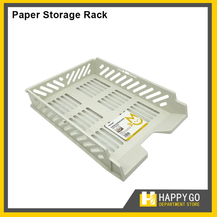 Happy Go Paper Storage Rack Stackable A4 Paper Tray Organizer Files ...