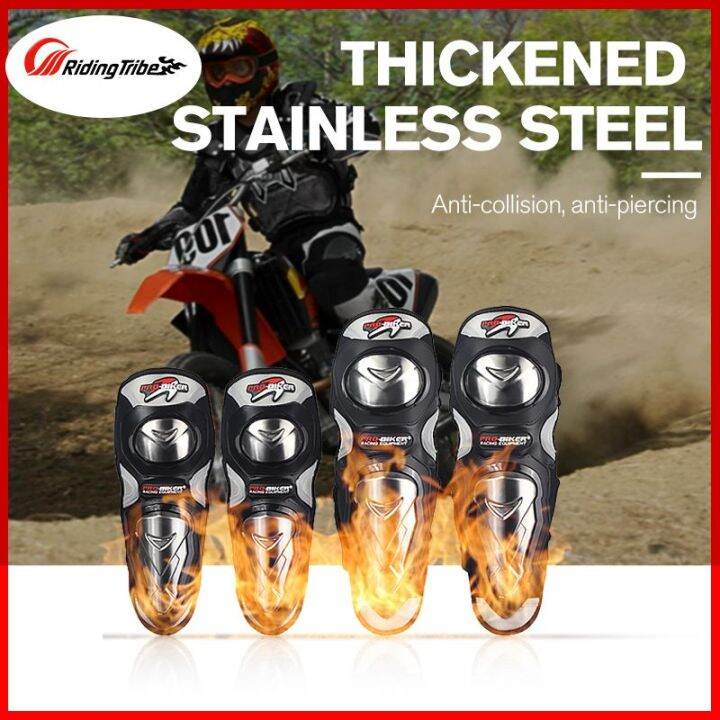 Original ProBiker Heavy Duty Stainless Knee and Elbow Pad Set | Lazada PH