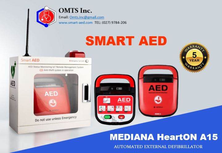 SMART AED MEDIANA A15 HeartOn AED (Automated External Defibrillator ...
