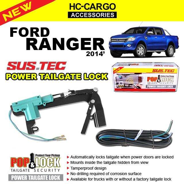 Ford Ranger 2014 Power Tailgate Lock POP &LOCK TAIL GATE Security | Lazada