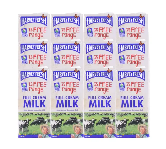 Harvey Fresh Full Cream Milk Free Range 12 | Lazada PH