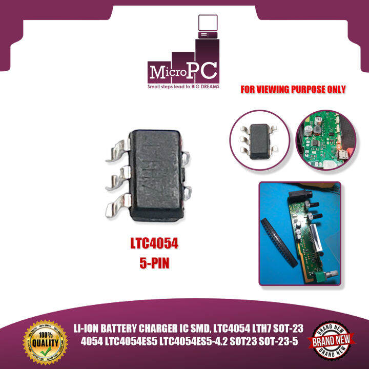 MICRO PC LI-ION BATTERY CHARGER IC SMD, LTC4054 LTH7 SOT-23 4054 ...