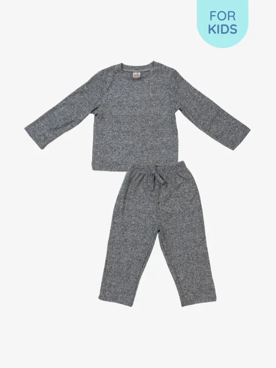 Ribbed Cotton Sleep Pajama Set for Kids | Lazada PH
