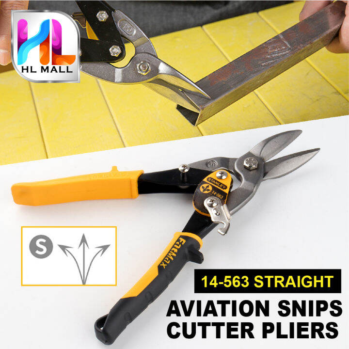 HL MALL STANLEY Fatmax Aviation Snips Straight Cut Cutter Tool 10inch ...