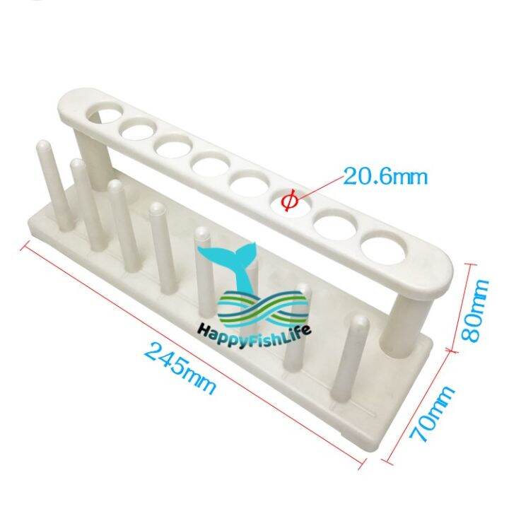 8 Holes 8 Pillar Test Tube with Rack Set with 10ml Plastic Test Tube ...