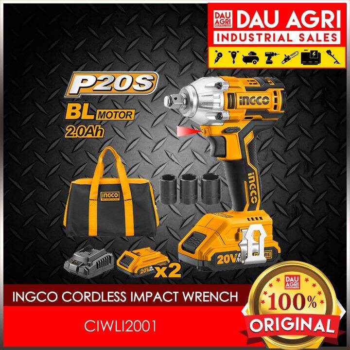 Ingco Cordless Impact Wrench 20V CIWLI2001 | Lazada PH