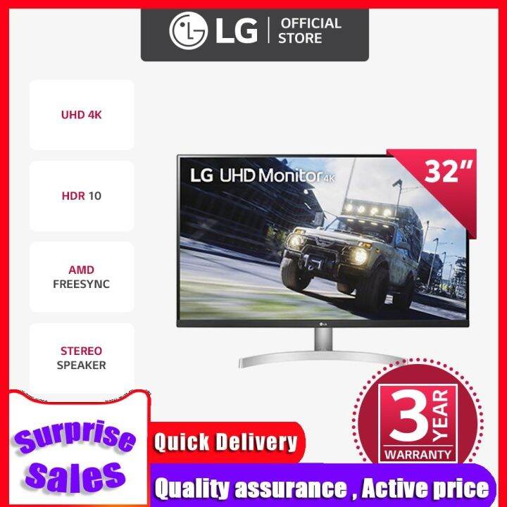 LG 32'' UltraFine 4K Monitor 32UN500 32 Inch UHD DisplayPort AMD ...