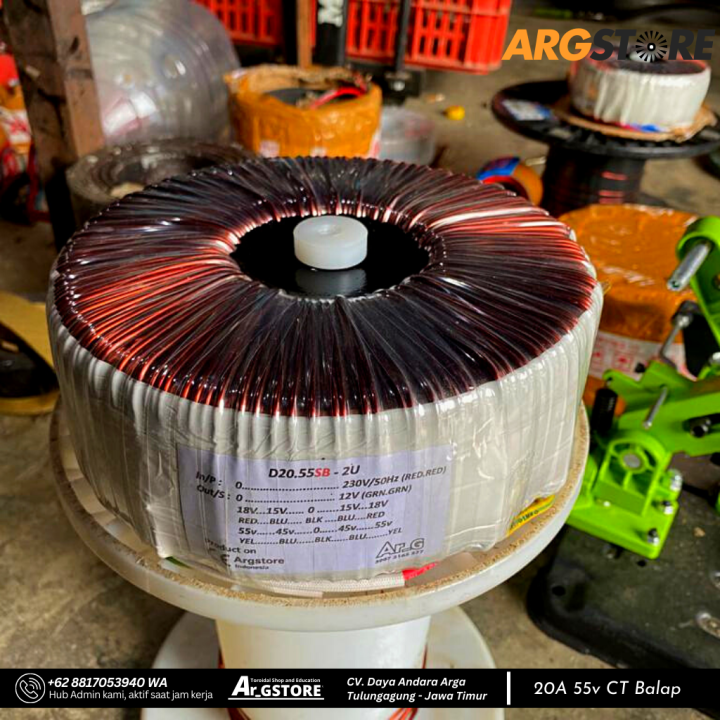 Trafo toroid donat 20A 55V CT (murni) - Spesifikasi Balap | Lazada Indonesia
