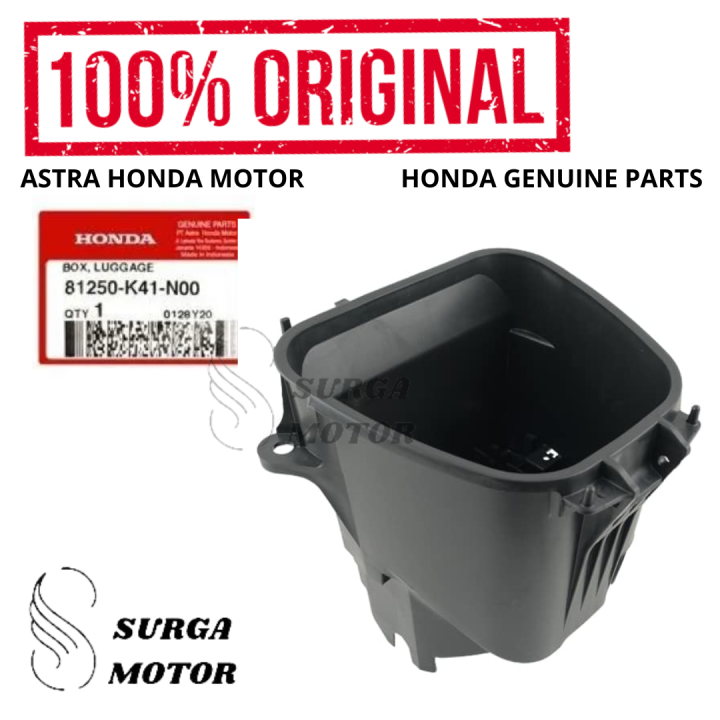 Box Bagasi Luggage Supra X 125 FI New Original Honda AHM 81250-K41-N00 Bok Bak Jock Penyimpan ...