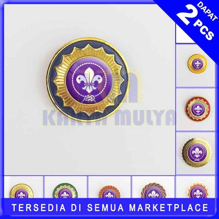 Pin Logo WOSM Pin Bros WOSM Model Premium - Karya Mulya / 2 PCS ...