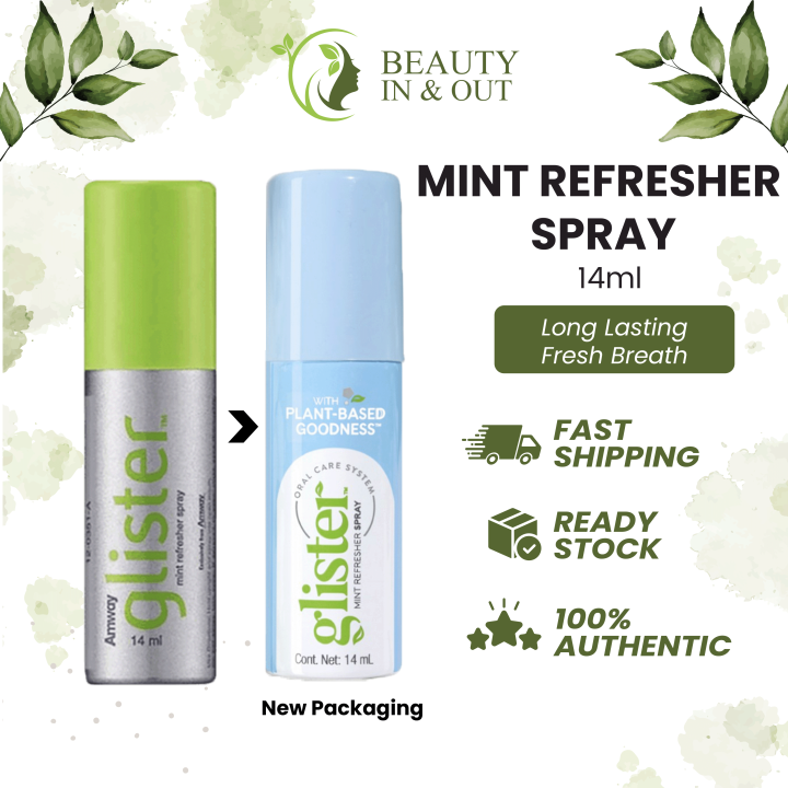 (PROMOTION) Glister Mint Refresher Spray 14ml Oral Care Mouth Spray ...