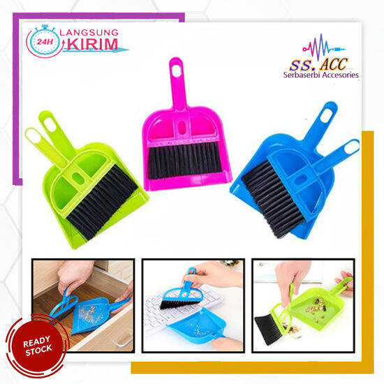 [Promosi Terbaru] Sapu Pengki Set Sapu dan Pengki Mini Set Mini Dustpan ...