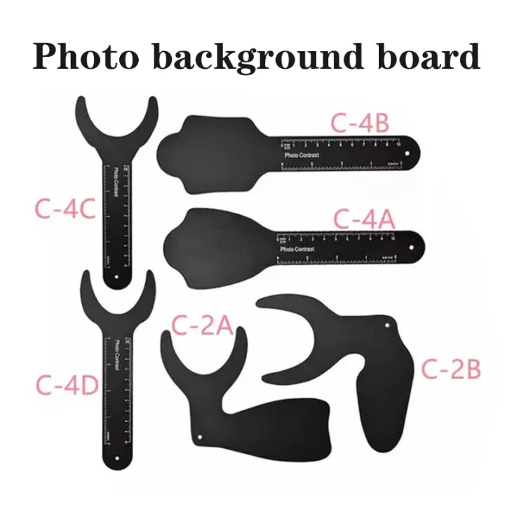 Dental Photo Contrast Board Photographic Image Black Background Palatal ...