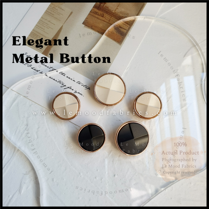Le Mood (1 Piece) Elegant Metal Button for Jacket Coat Blazer Metal ...