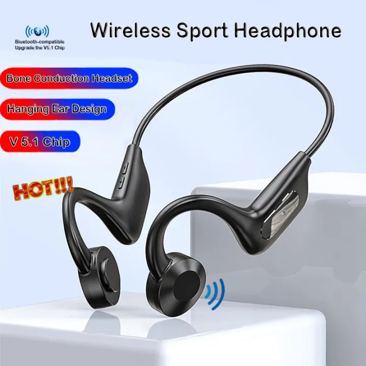 Bone Conduction Bluetooth Earphone Wireless Sport Headset With ...