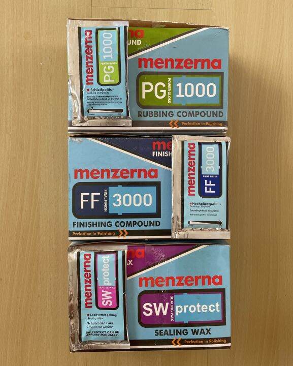 MENZERNA Car Rubbing, Polishing and Sealing Wax Protection Compound ...