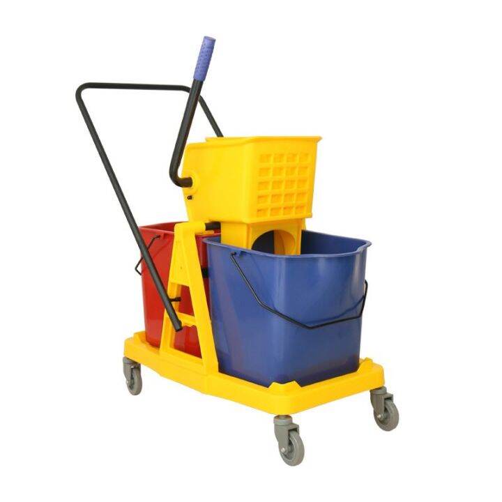46LT Multifiunction Deluxe Side Press Single Wringer Cart Plastic ...