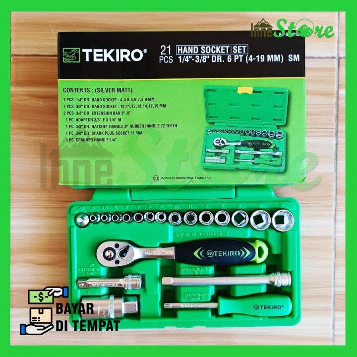 Kunci Sock Set 21 Pcs TEKIRO - Sok Set Tekiro 21 Pcs | Lazada Indonesia