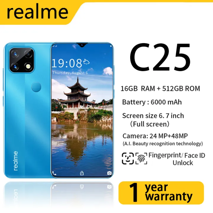 FLASH DEAL Realme C25 Cellphone Original Android handphone big sale ...