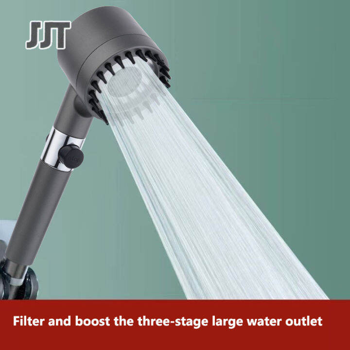 JJT ตัวกรองหัวฝักบัวแรงดันหัวฝักบัวฝักบัวอาบน้ำหมอกและฝน | Lazada.co.th