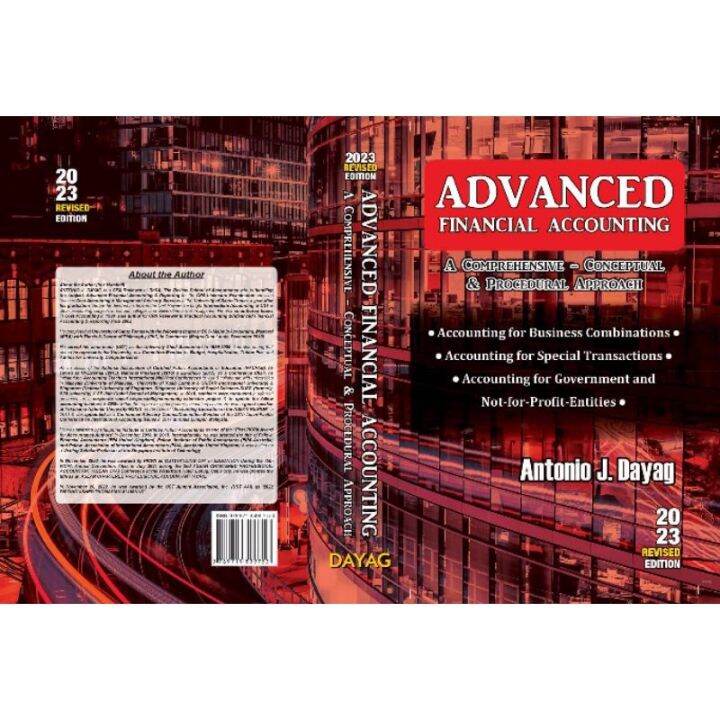 GHY-NEW 2023 Revised Edition Advance Financial Accounting By Antonio Dayag | Lazada PH