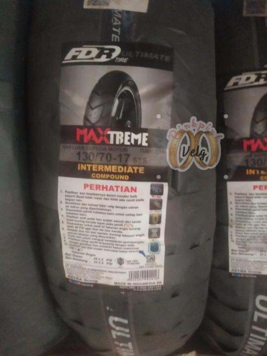 SEBIJI Ban FDR Maxtreme 130/70 ring 17 UNTUK BAN SUPERMOTO HARGA SATUAN TUBELESS | Lazada Indonesia