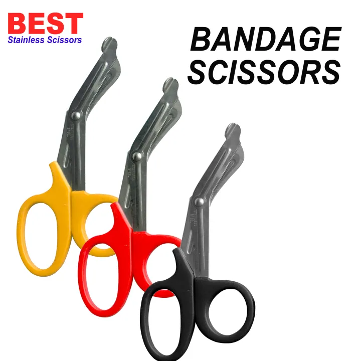BANDAGE SCISSOR STAINLESS FIRST AID KIT SCISSOR | Lazada PH