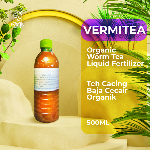 PHANTIRA GARDEN Organic Fertilizer Liquid Worm Tea Baja Organik Teh ...