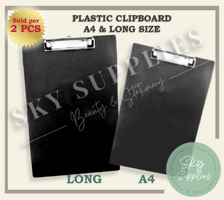 2pcs Plastic Clipboard Legal and A4 Size | Lazada PH