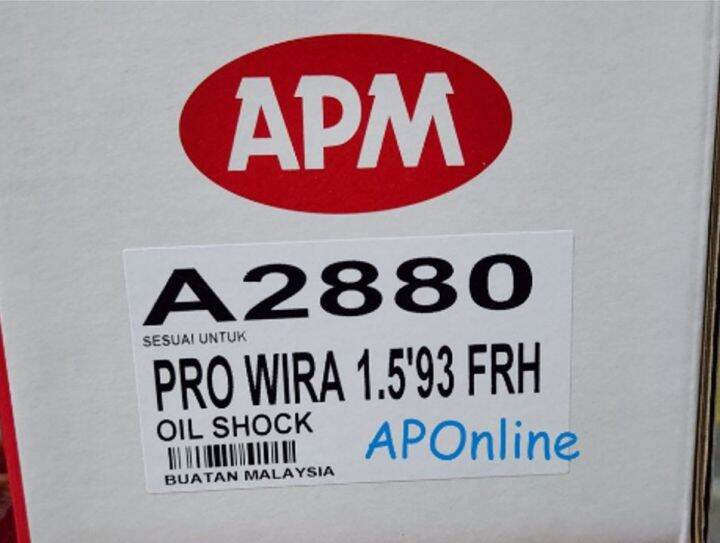 (APM) Proton Wira 1.3/ 1.5 Front Shock Absorber (Gas/Oil) | Lazada