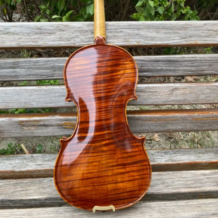 Powerful Sound！ Complete Backboard ！Handmade Stradivarius Violin 4/4 ...