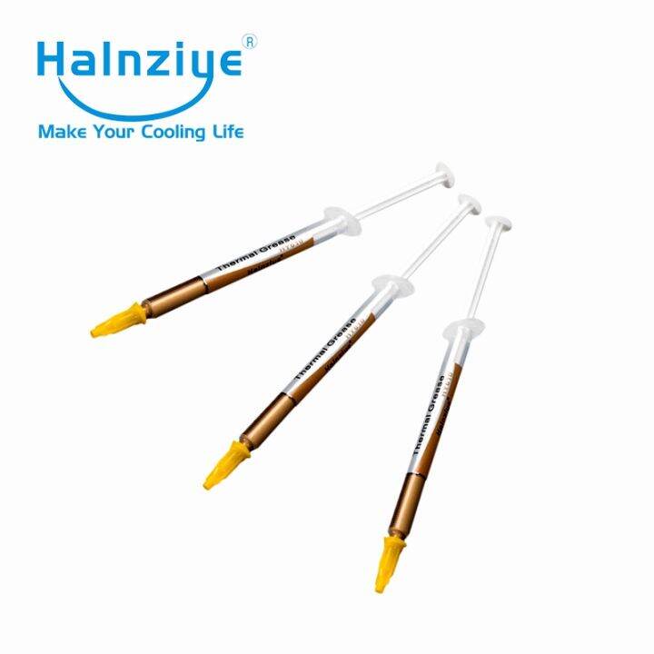 (1pc ) Thermal Paste Gold grease HY610 1g in slim long syringe apply to ...