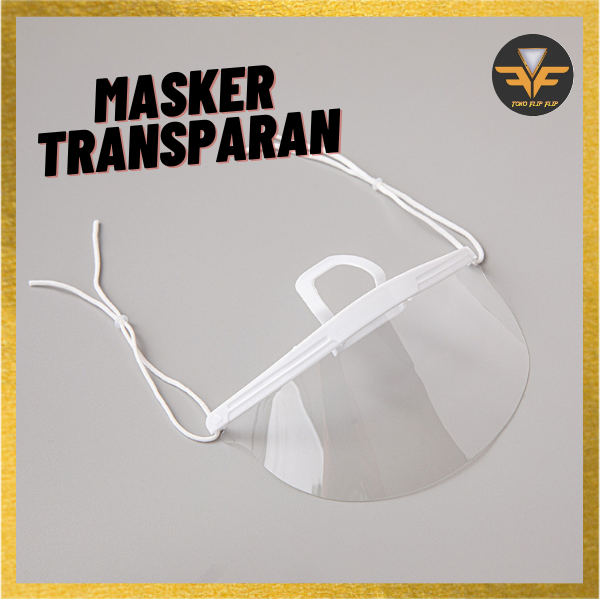 Masker Transparan Masak Plastik Penutup Mulut Restoran Dapur Chef ...