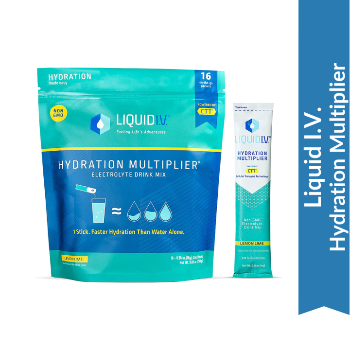Liquid IV Hydration Multiplier | Electrolyte Drink Mix | Lemon Lime ...
