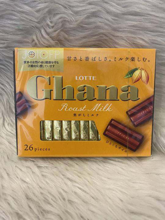LOTTE - GHANA CHOCOLATE BARS ( ROAST MILK ) | Lazada PH