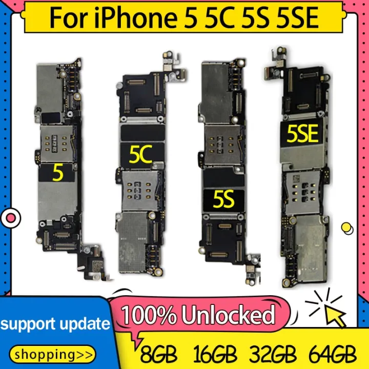 Unlocked For Iphone 5 5C 5S 5SE SE Motherboard,Good Working Disassemble ...
