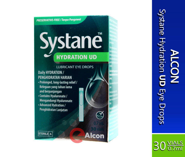 Alcon Systane Hydration Ud Lubricant Eye Drops 07ml X 30 Vials New Packaging Lazada
