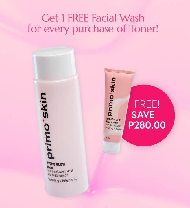 PRIMO+SKIN HYDRO GLOW TONER + FREE GIFT PRIMO+SKIN HYDRO GLOW FACIAL ...