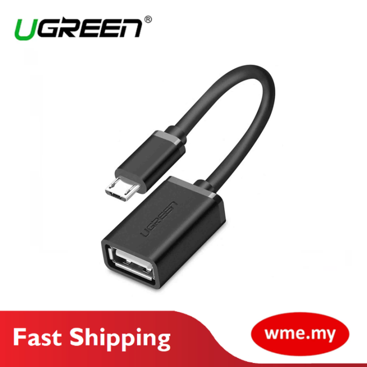 Ugreen Micro USB Male to USB-A Female Cable With OTG Nickel Plating 15cm | Lazada