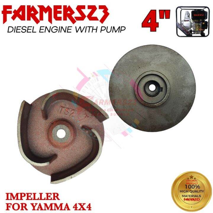 【Hot】 Impeller 4" for Yamma Diesel Engine Coupled Water Pump | Lazada PH