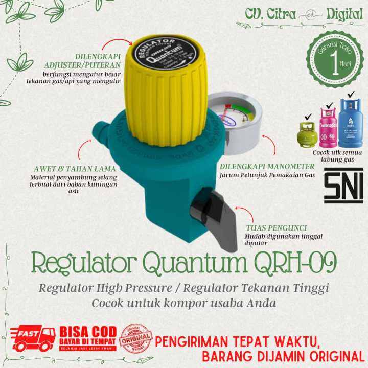 Regulator Gas Tekanan Tinggi Quantum QRH-09 / Regulator Quantum High ...