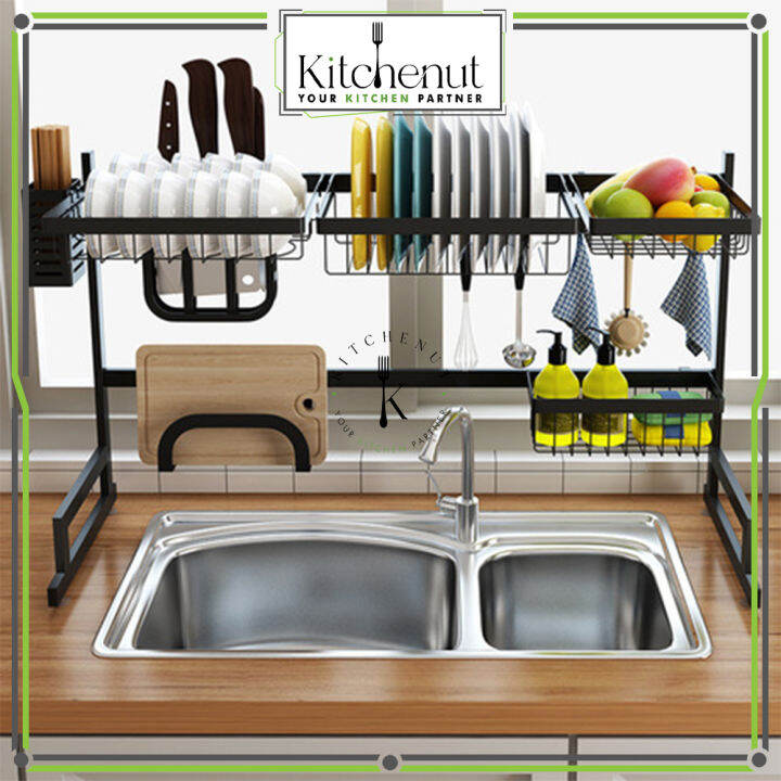 𝐓𝐇𝐈𝐂𝐊𝐄𝐍𝐄𝐃 》Kitchenut Powder Coated Stainless Steel Dish Drainer Kitchen ...