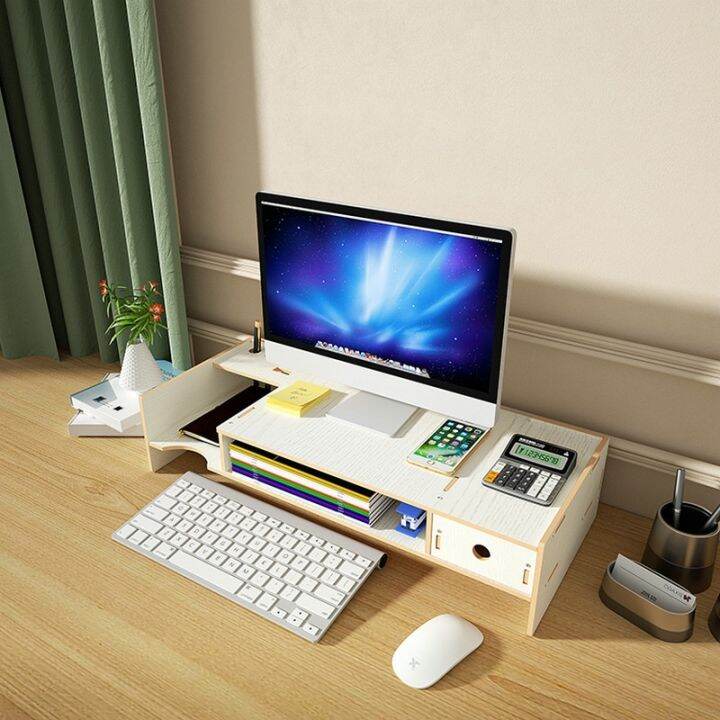 Monitor Stand Riser with Drawers Desktop Laptop Stand Riser with ...