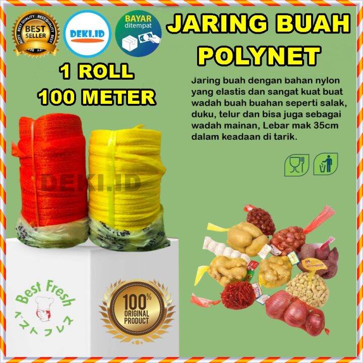 Jaring Buah Polynet Roll 100 Meter Polinet Rambang Fruit Cover Buahan ...