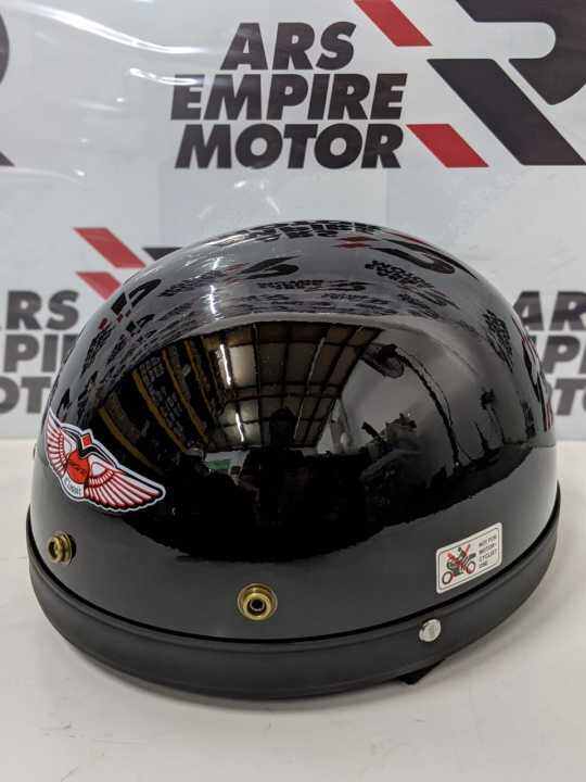 100% ORIGINAL HELMET MHR 3 HALF CUT HELMET SEPARUH KUALITI TERJAMIN ...